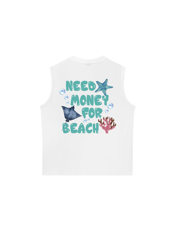 Áo Ba Lỗ Relaxed Fit Need Money For Beach – The New Originals